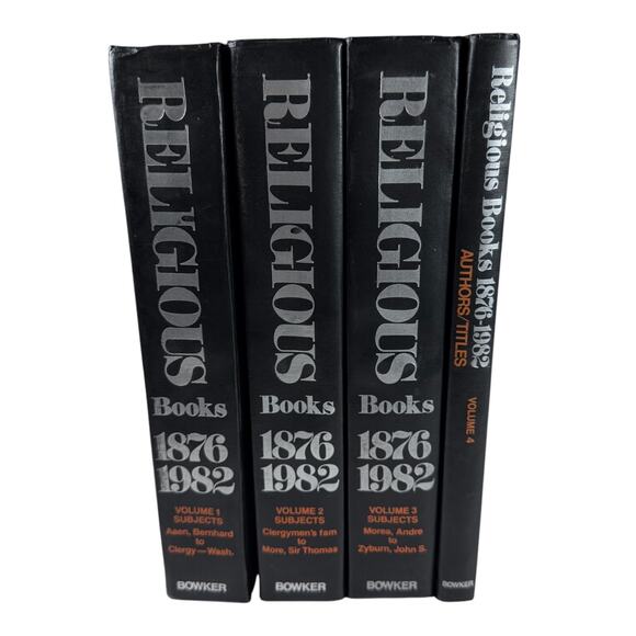 Accents | Vol 1 2 3 4 Religious Books 18761982 By Rr Bowker 1983 ...